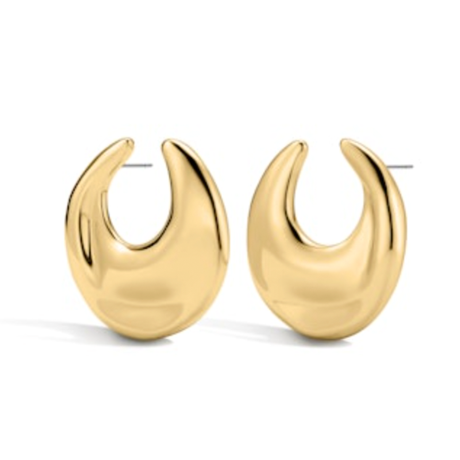 The Mercury Disc Statement Studs - Gold | DLM Supply