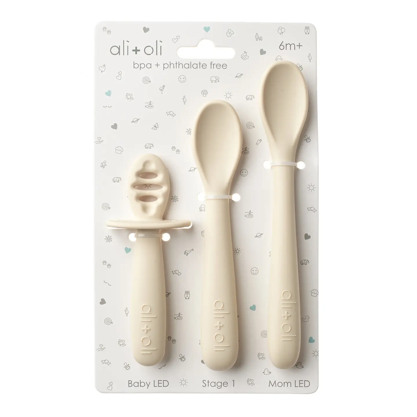 Ali+Oli (3-pc) Multi Stage Spoon Set For Baby 6m+ – DLM Supply