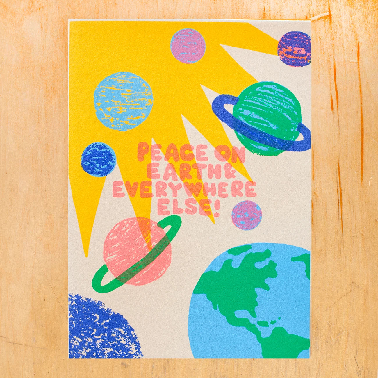 Peace Space Greeting Card | DLM Supply
